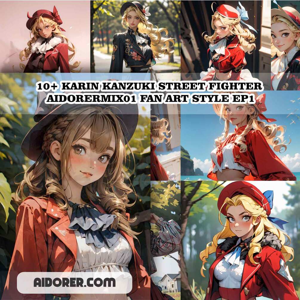 10+ KARIN KANZUKI STREET FIGHTER AIDORERMIX01 FAN ART STYLE EP1