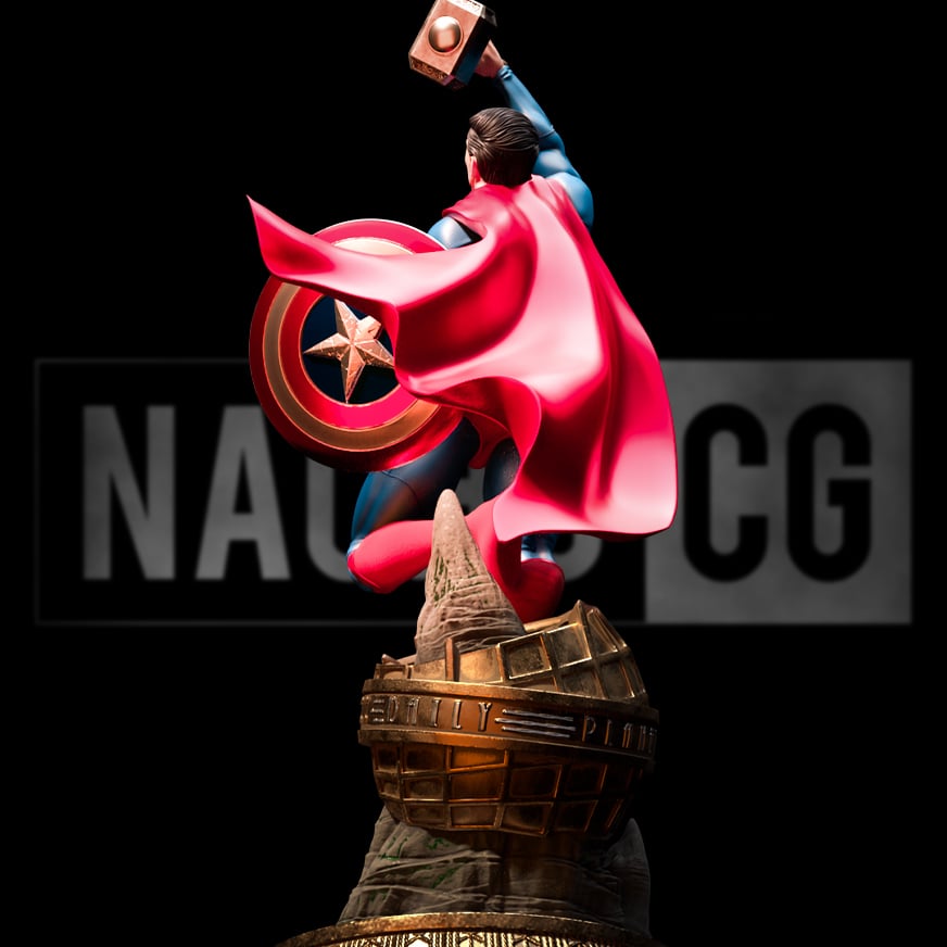 Fan Art Superman Crossover - Statue