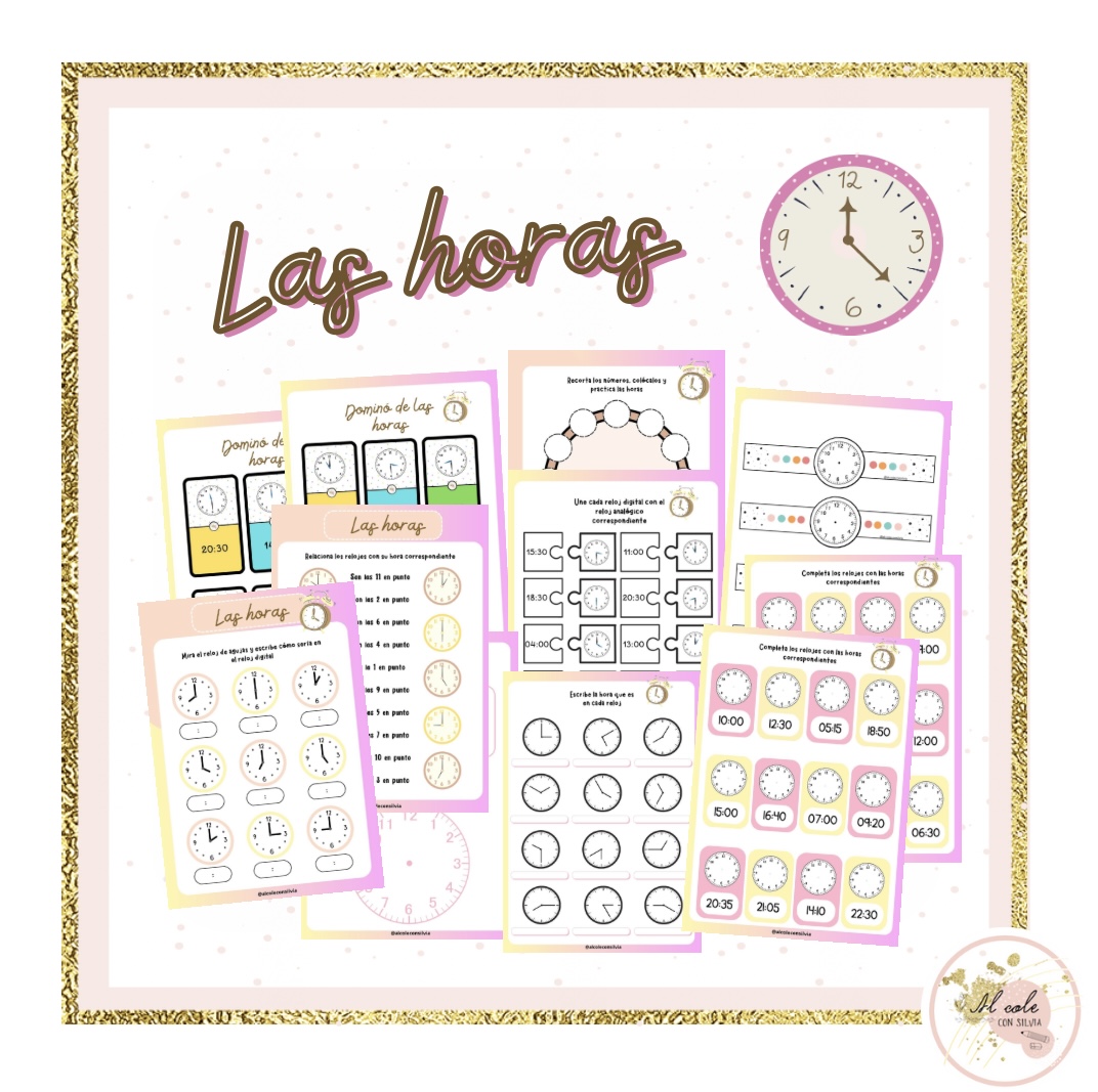 ⏰ Las horas - Reloj digital y reloj analógico ⏰