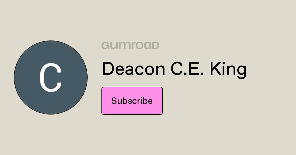 Deacon C.E. King