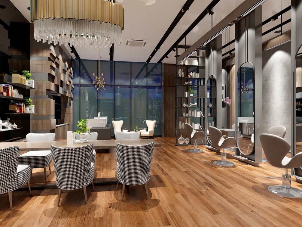 34- High-End Hair Salon 3D Scene | Unreal Engine Cinematic Ready