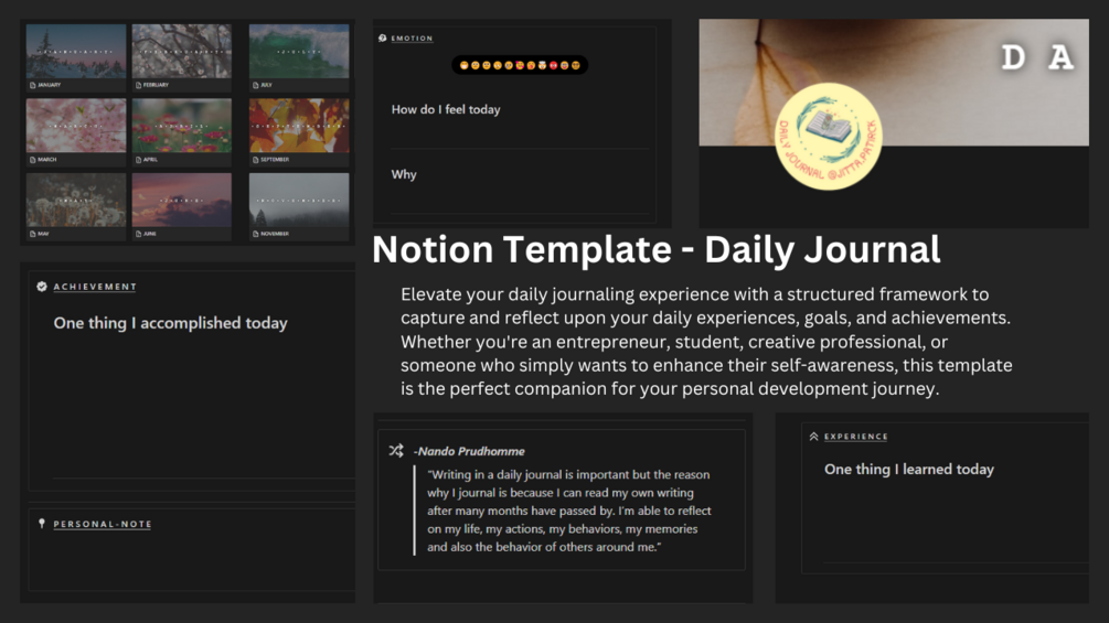 Notion Daily Journal Template