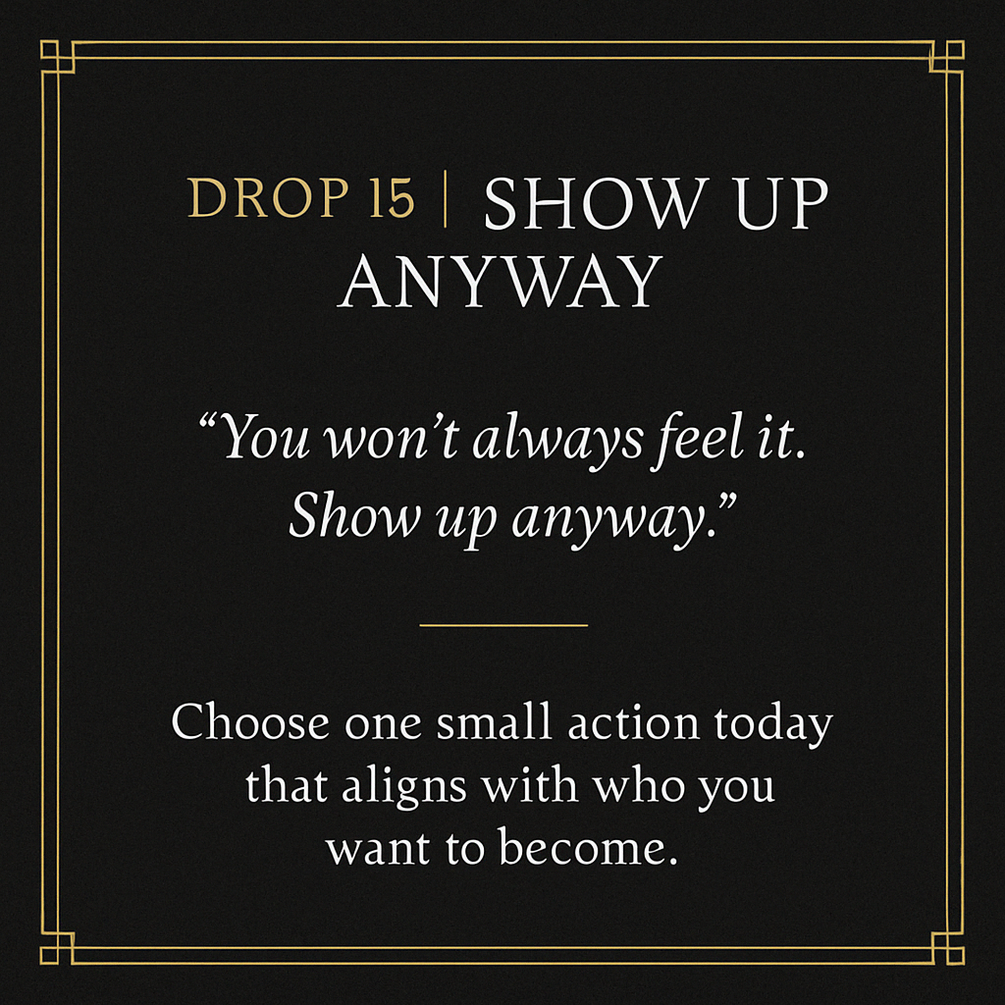 Drop 15 – Show Up Anyway