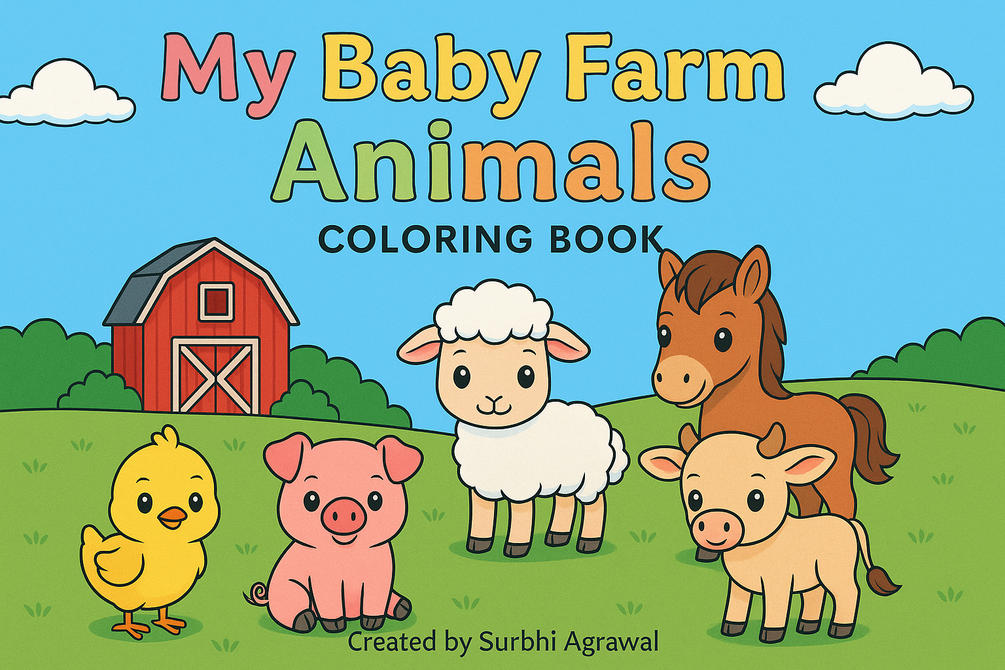 My Baby Farm Animals Colouring Book