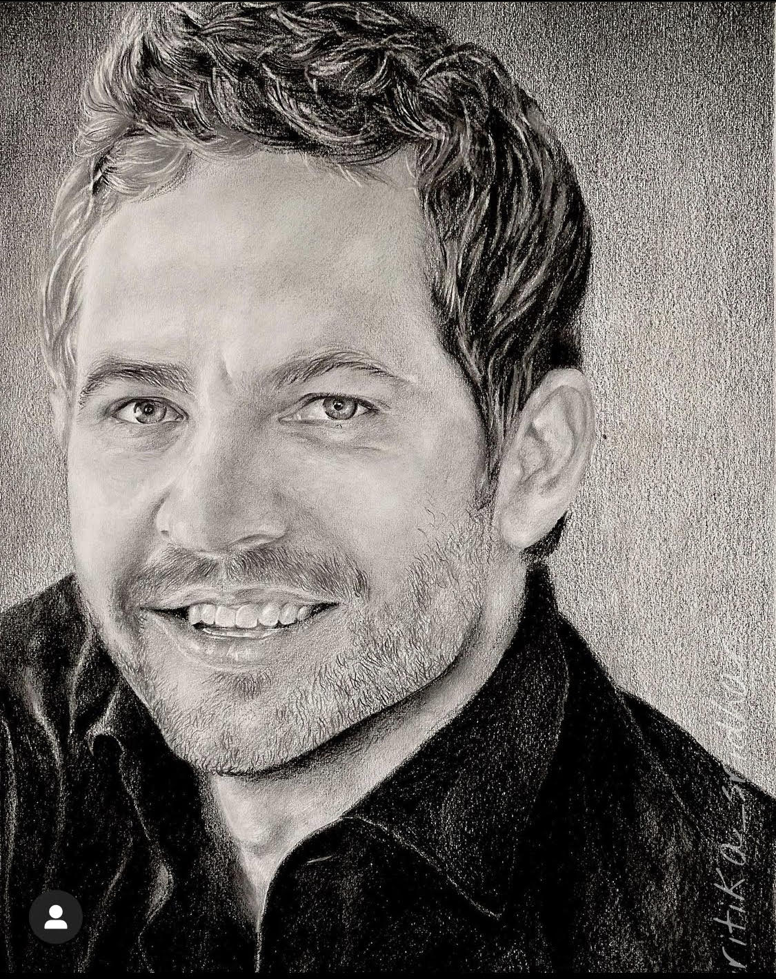 Paul Walker Realistic Art - Ritika's art studio