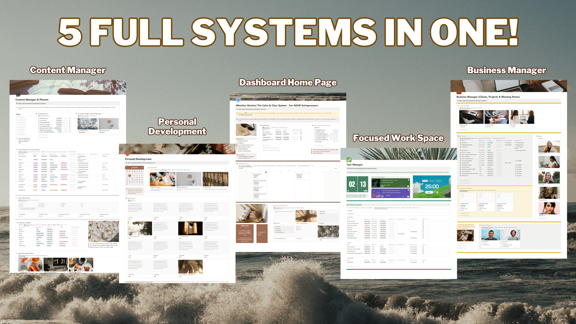 The Calm & Clear Notion System for ADHD Entrepreneurs