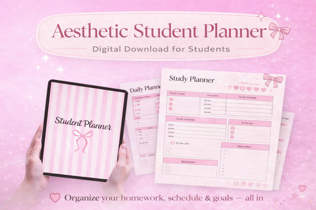 Aesthetic Student Planner | Study, Organize & Succeed