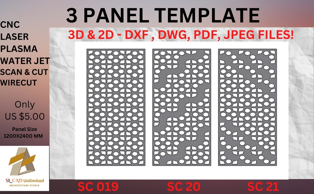 CNC Pattern Templates - SC 19, 20 & 21