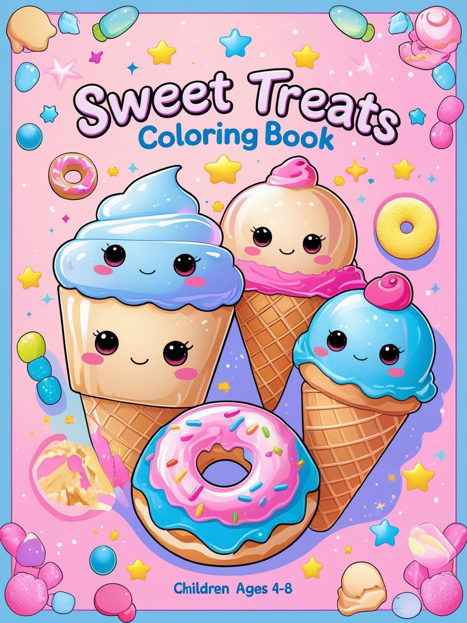 Mini Sweet Treats Coloring Book – Free Printable PDF