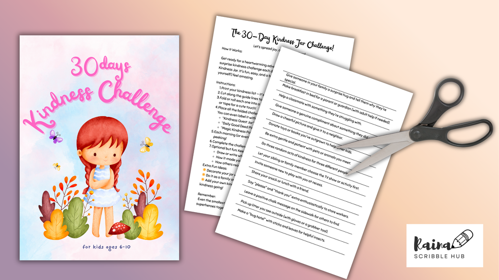 30 Days of Kindness Challenges for Kids – Printable Jar Notes