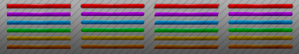 Flat Design Health Bar Pack