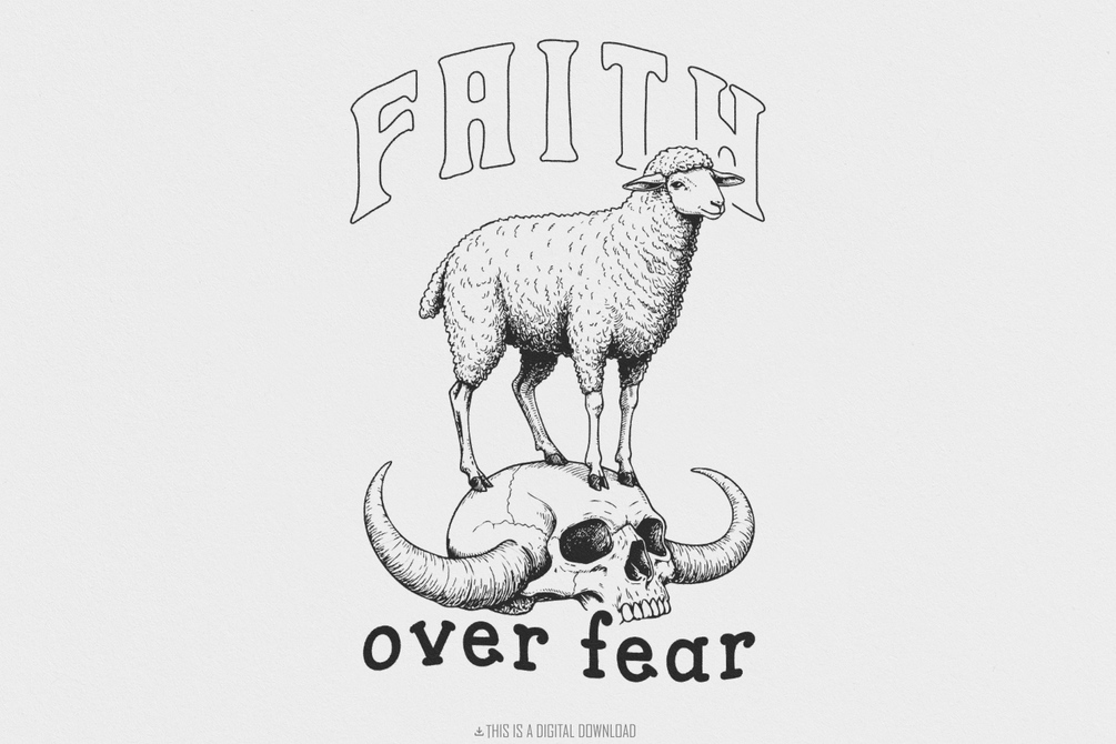 Faith Over Fear Png Faith Png Design Bible Verse Png Inspirational