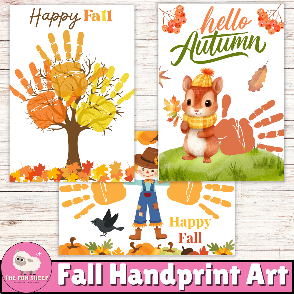 Fall Handprint Art | Autumn Keepsake Art - Fall Craft Activities
