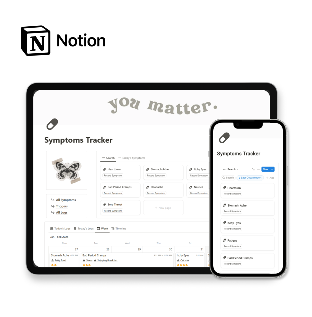 Notion Symptoms Tracker