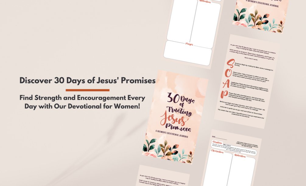 30 Days of Trusting Jesus' Promises Devotional for Women
