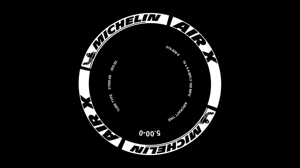 Free Michelin Aircraft Tyre Decal For Texturing 4k