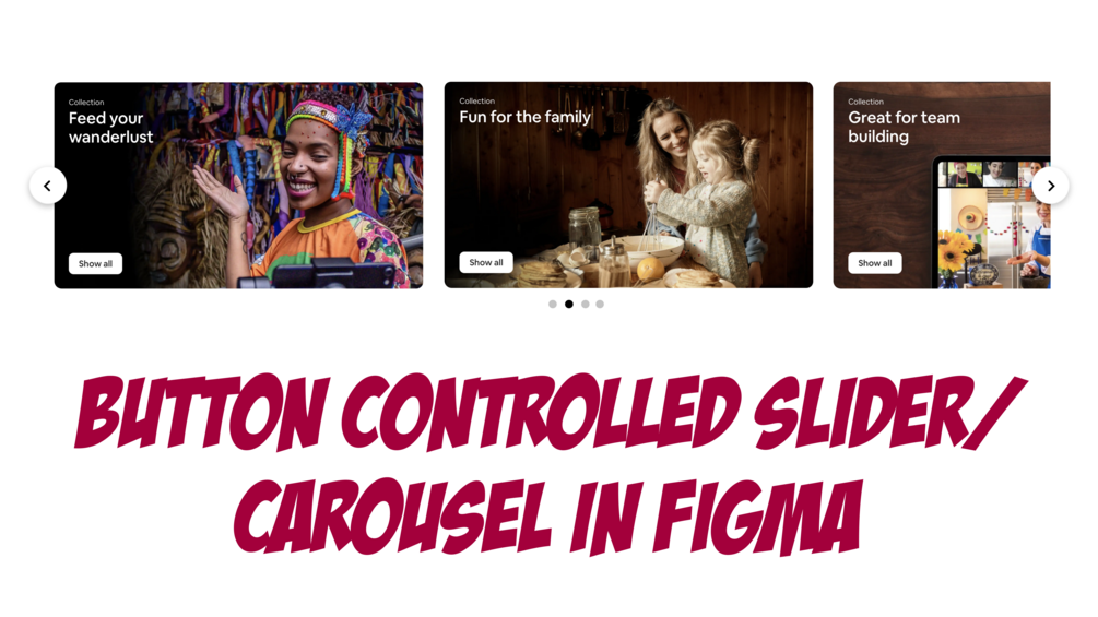🔗 Source file: Button controlled Scroll/ carousel interaction in Figma