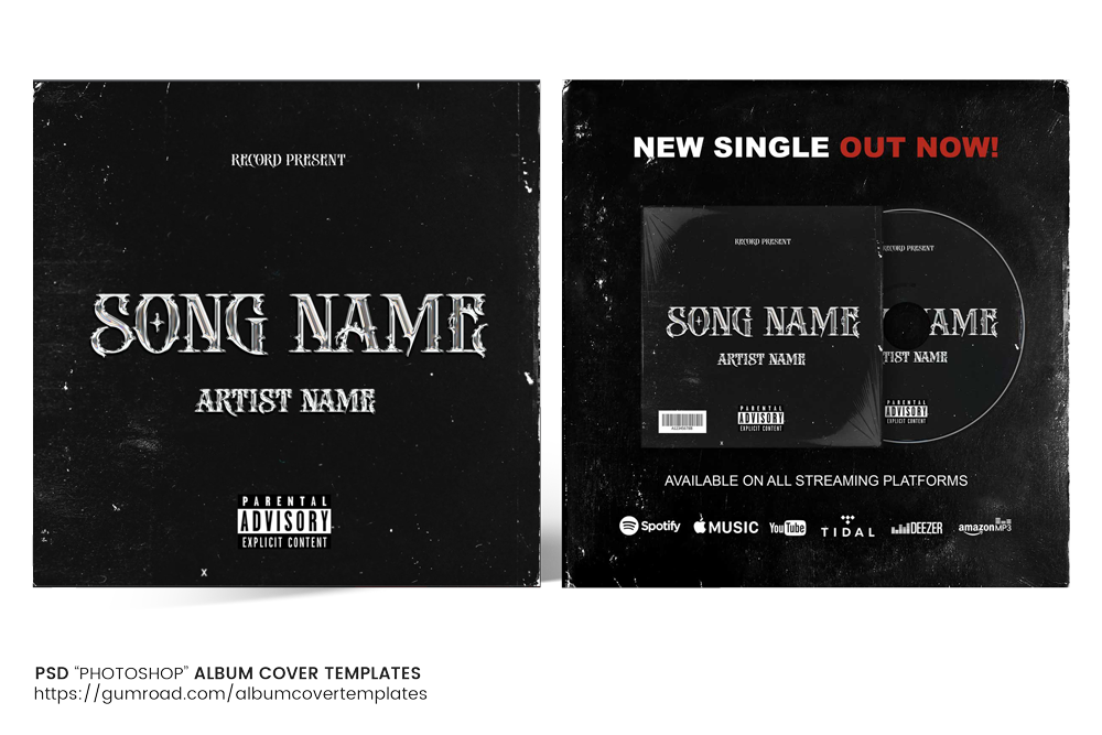Music Promo Mockup Template