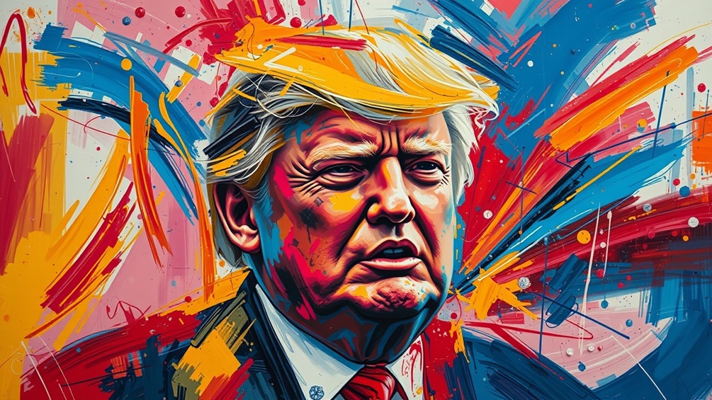 Abstract Expression Images of Donald Trump...#AbstractArt #Expressi# ...