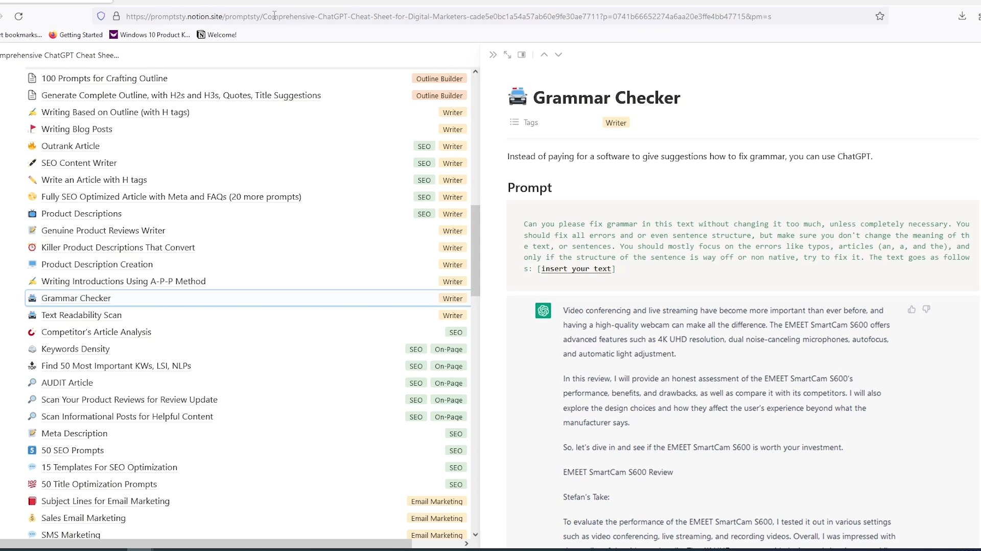 Comprehensive ChatGPT Prompts for Digital Marketers
