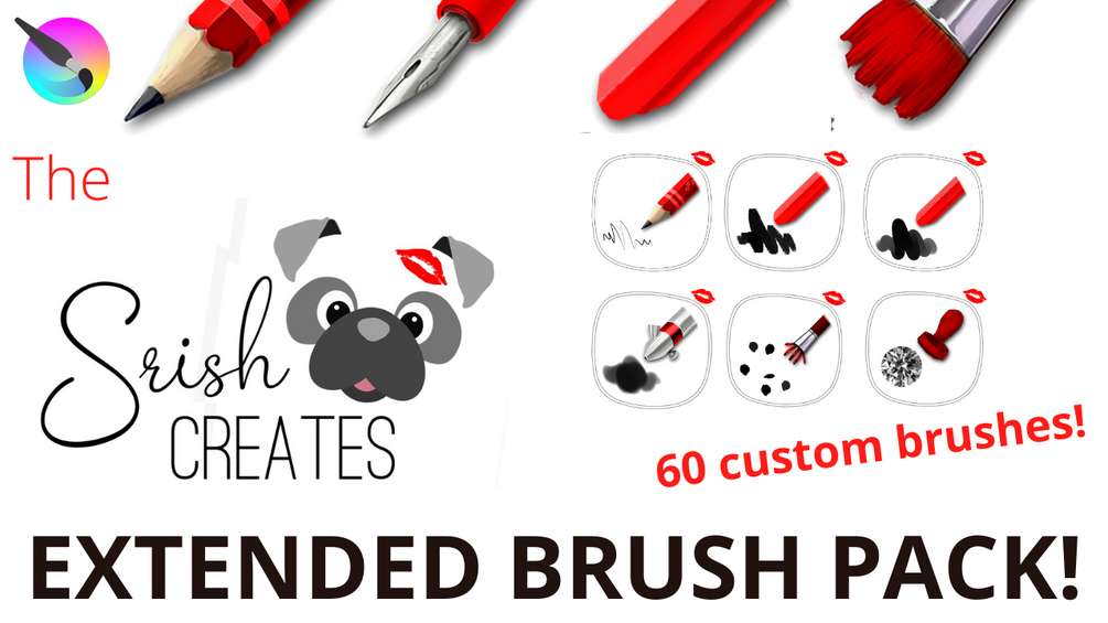 The Srish Creates EXTENDED Brush Pack [KRITA EDITION]