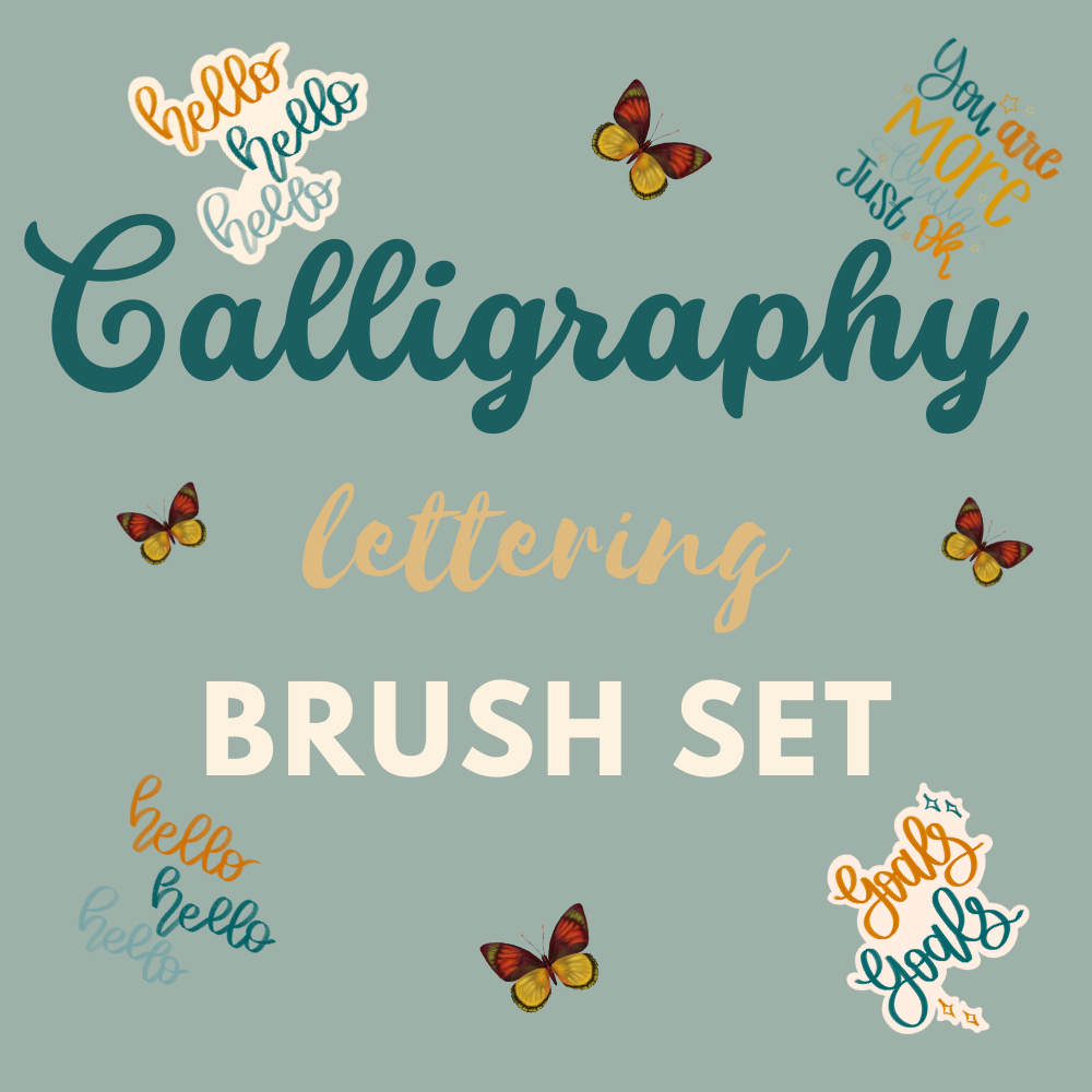 Calligraphy Markers Lettering Brushes