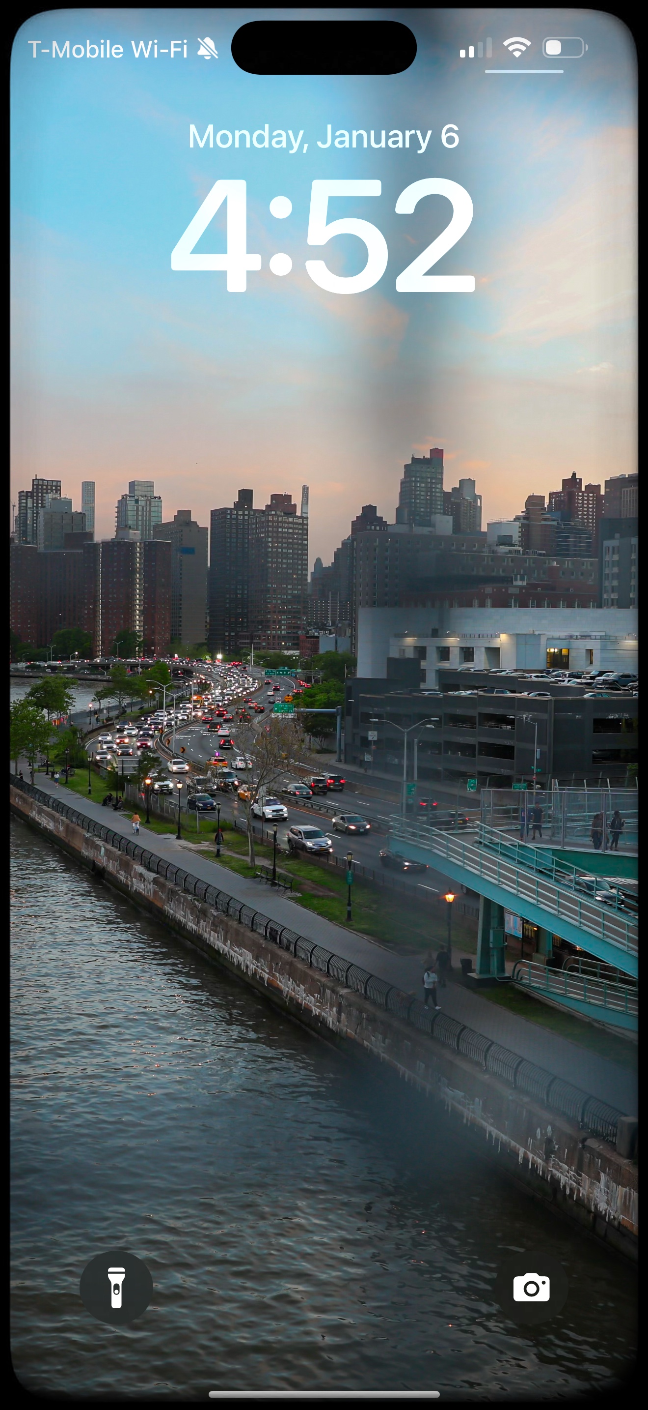 Custom 4K iPhone Wallpaper - FDR from Ward's Island Bridge - NYC