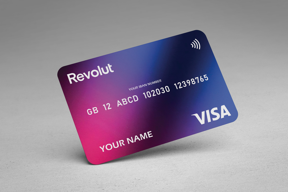 Editable Revolut Card PSD with IBAN and Name Customization
