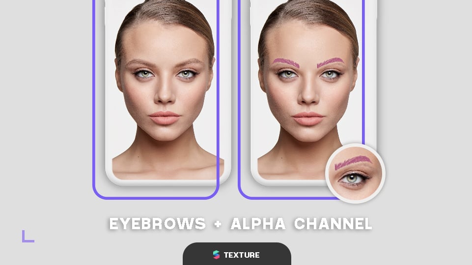 Spark AR - Eyebrows + Alpha Channel // Брови + Альфа канал для удаления ...