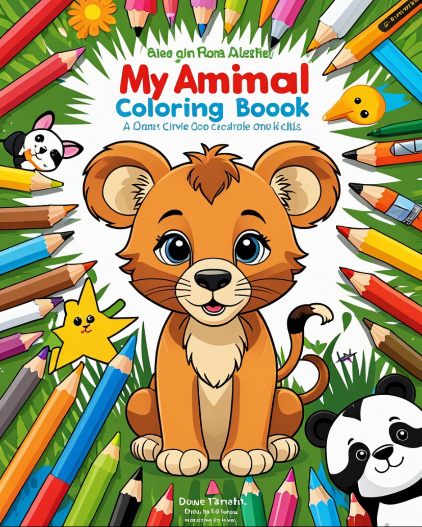 Color & Learn: Animals Coloring Book for Kids
