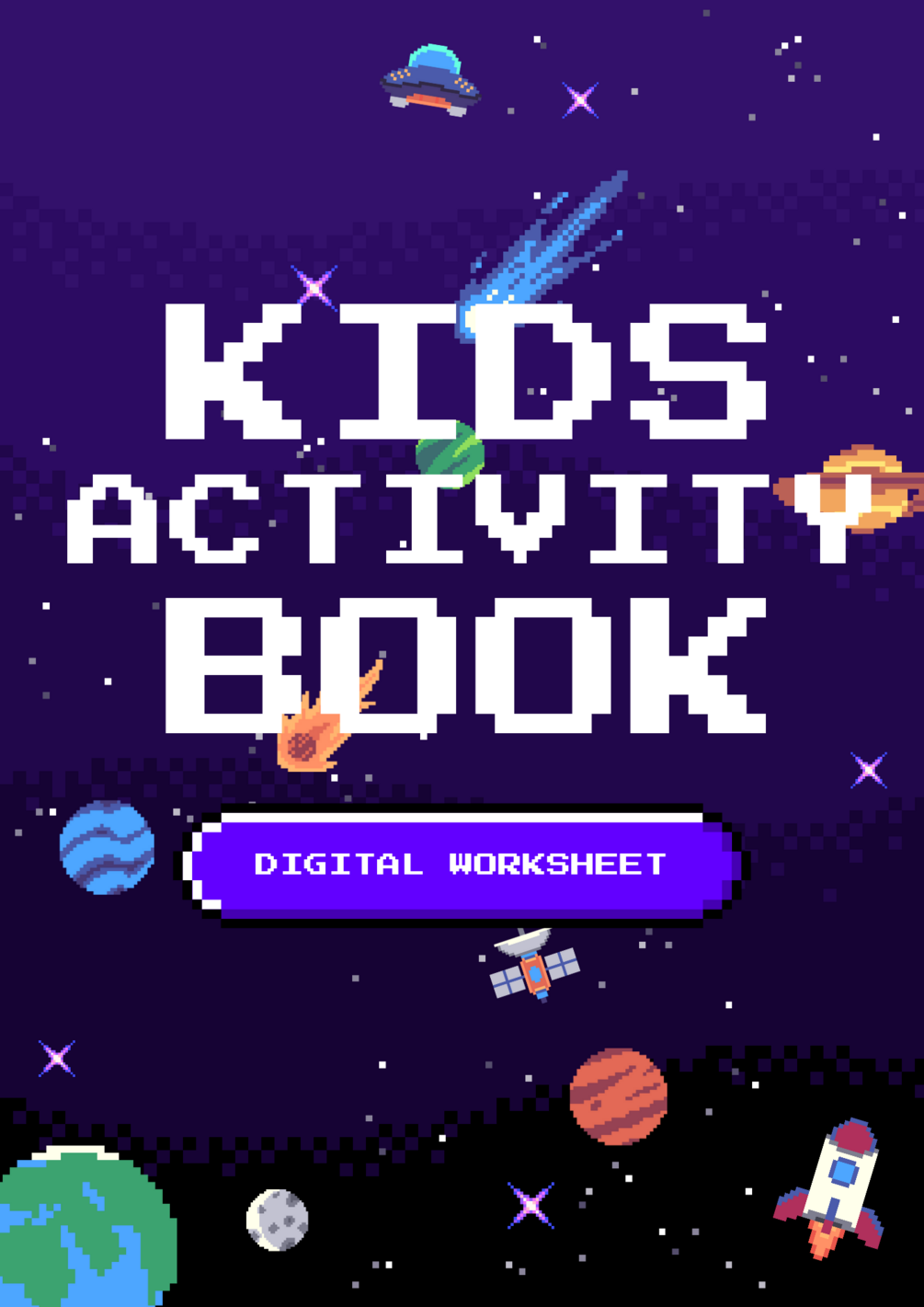 Kids Activity Book (Planets Ver.)