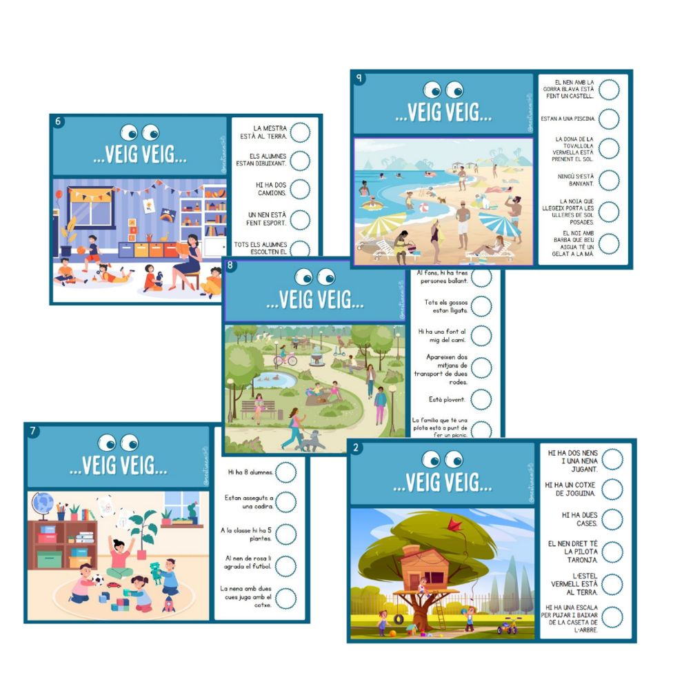 Veig veig: comprensions lectores visuals / Veo veo: comprensiones ...