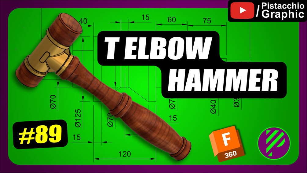 T Elbow Hammer + Technical Drawing E-Book