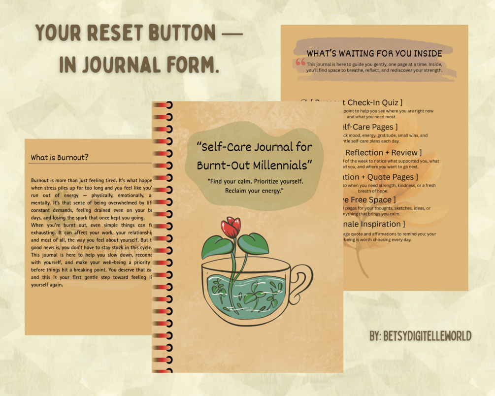 Self-Care Journal for Burnt-Out Millennials