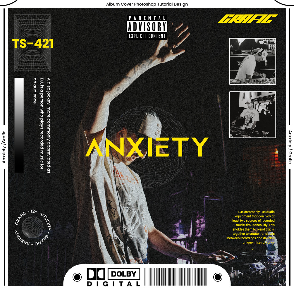ANXIETY COVER ALBUM BRUTALIST
