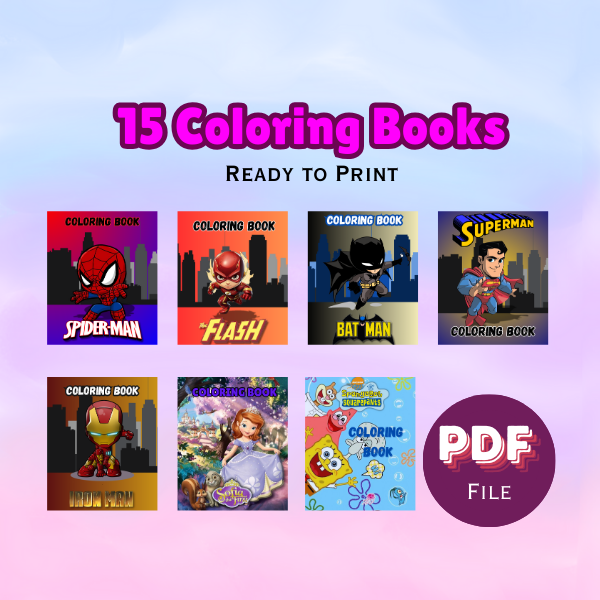 Coloring Books For Kids (Printable)