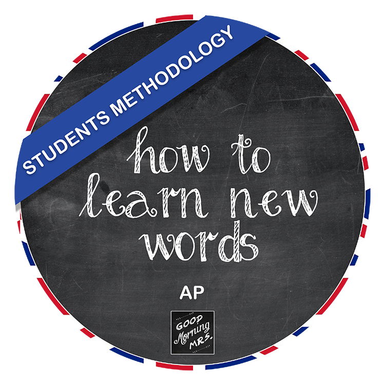 How to learn new words - Students methodology (AP)