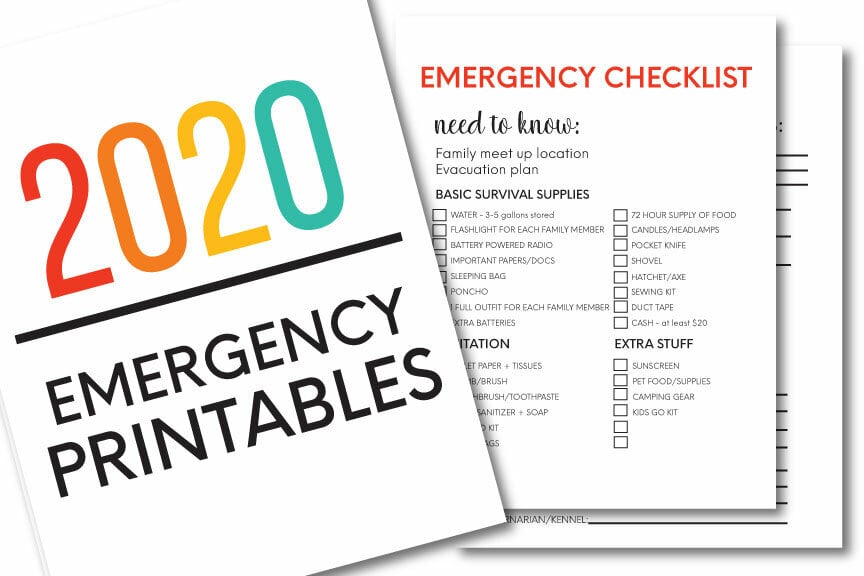 2020 Emergency Bundle- Editable
