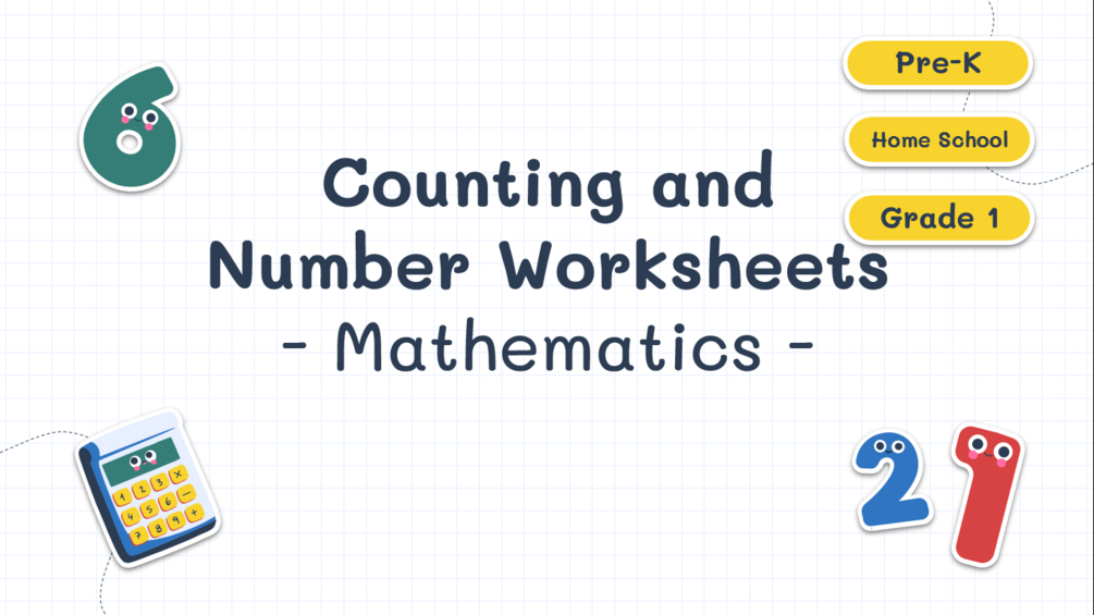 Counting Numbers Activity Worksheets - The Learning Hub