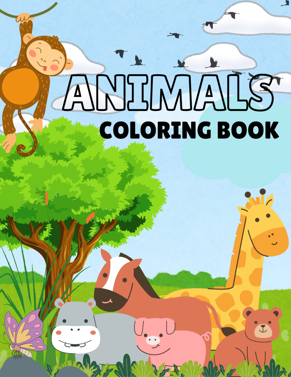 Animals coloring book