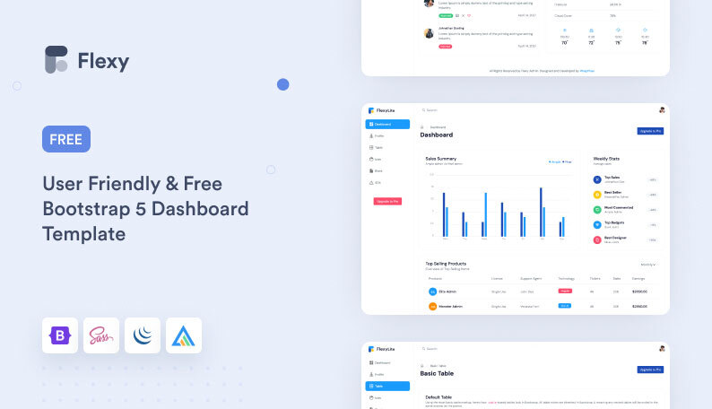 Flexy Free Bootstrap Admin Dashboard Template