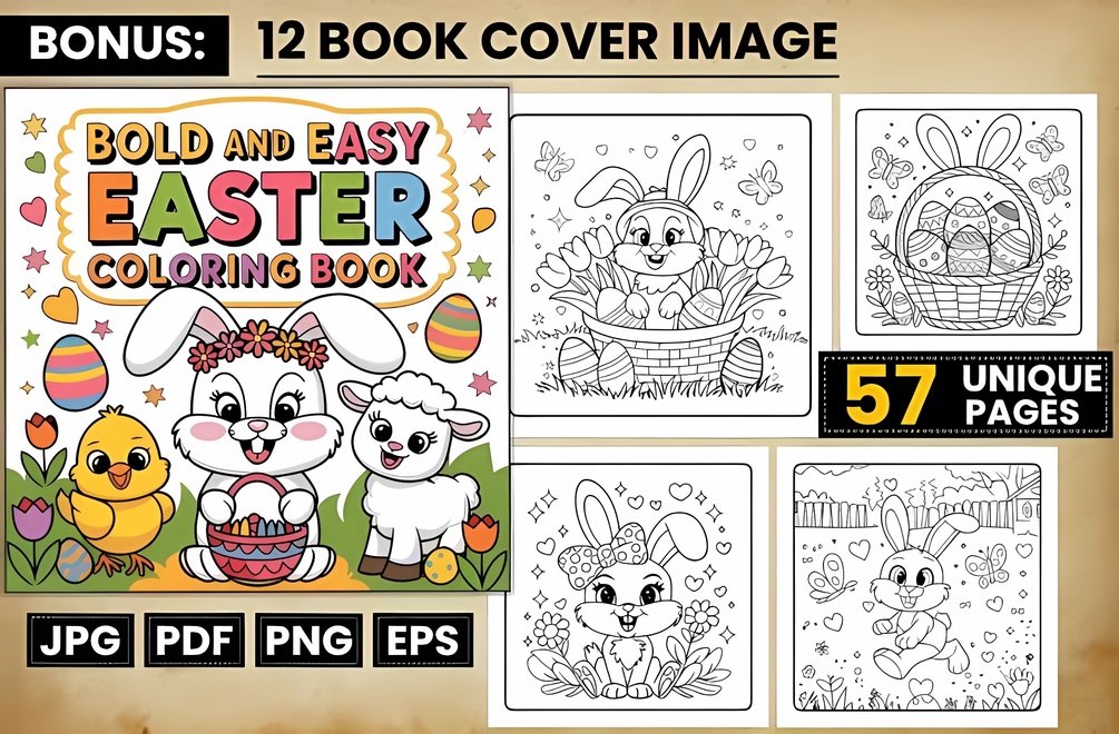 Cute Easter Coloring Pages