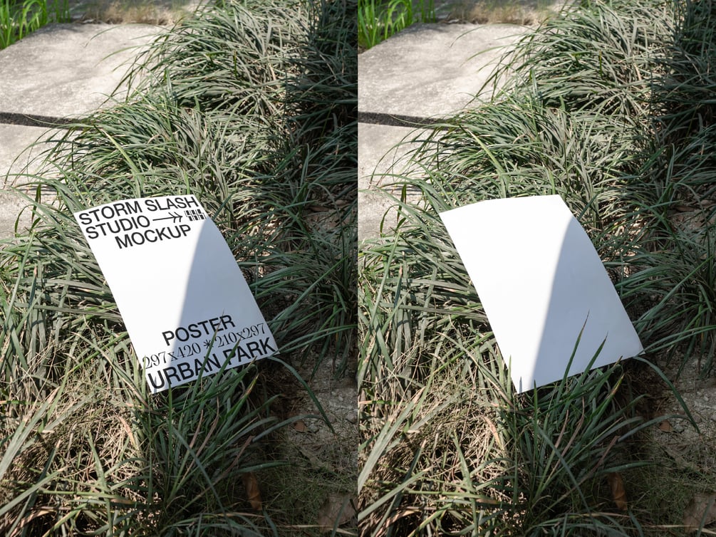 URBAN PARK POSTER MOCKUP - By Storm Slash Studio