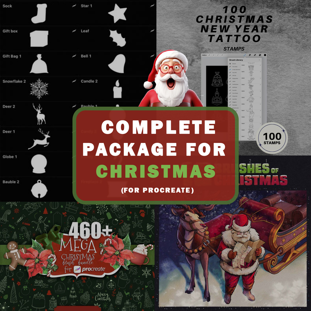 Procreate Christmas Brush Pack