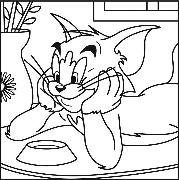 Tom and Jerry Colouring Book