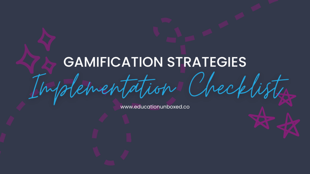 Gamification Strategies Checklist