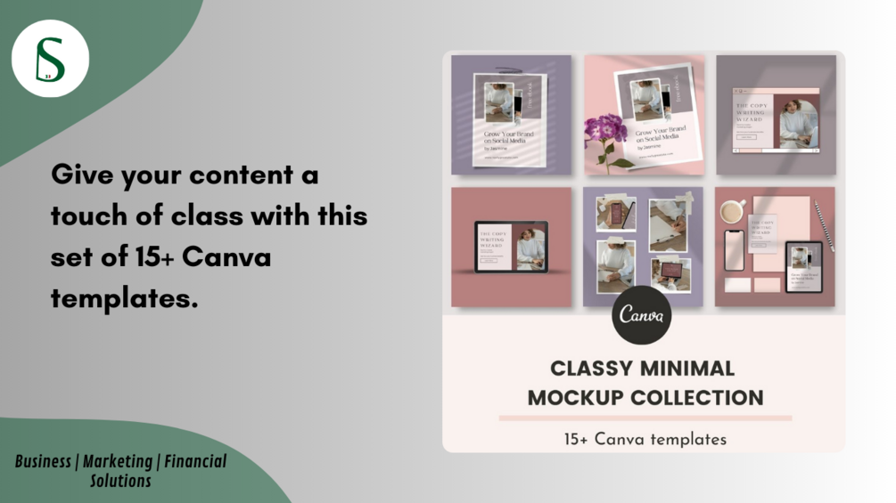 Canva Editable Template | Classy Mockups (15+ templates)