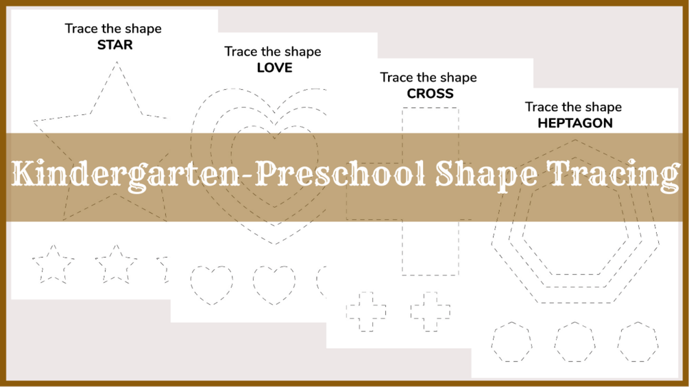 Kindergarten-Preschool Shape Tracing