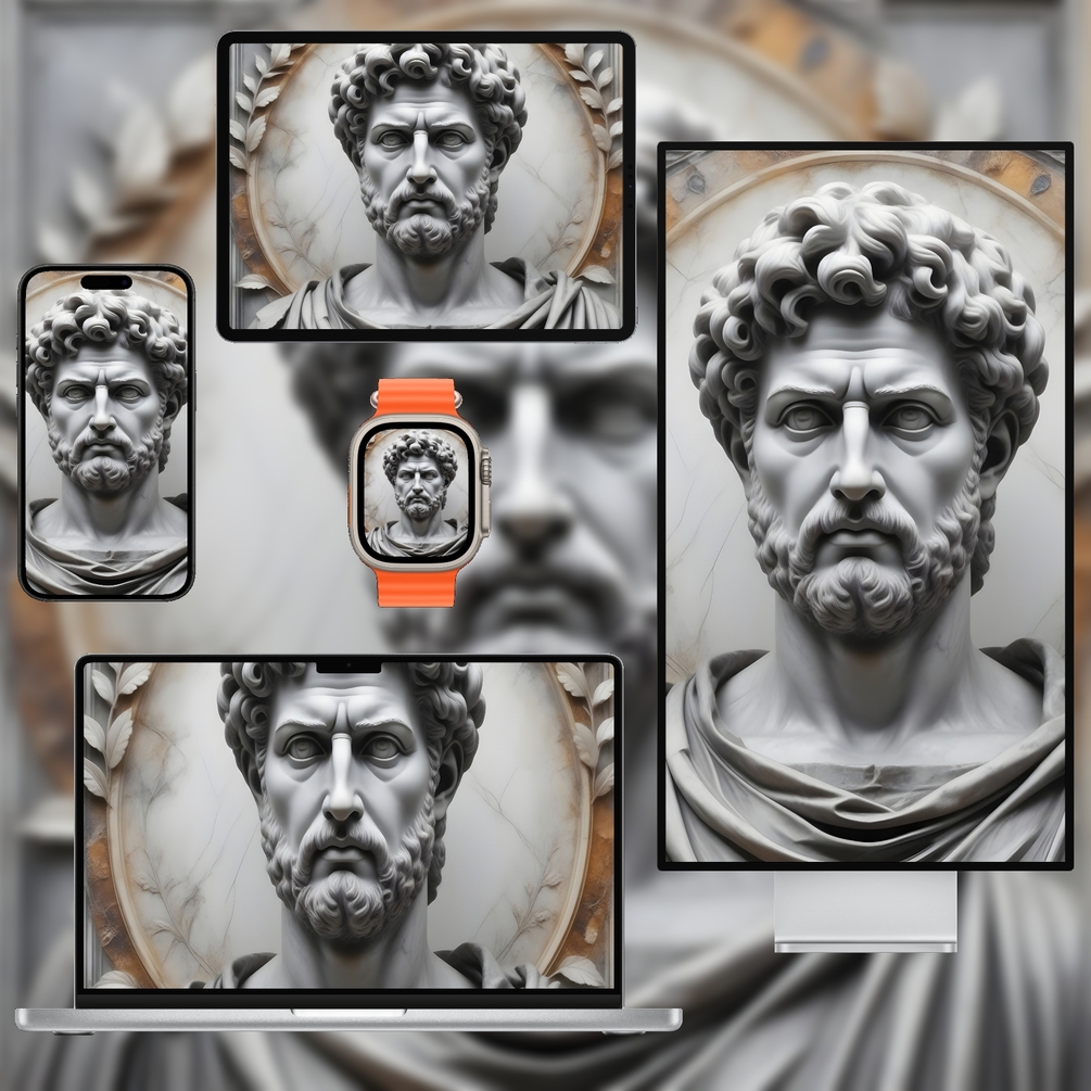 Timeless Greek Marble Statue Wallpaper - Intricate Details & Stoic ...