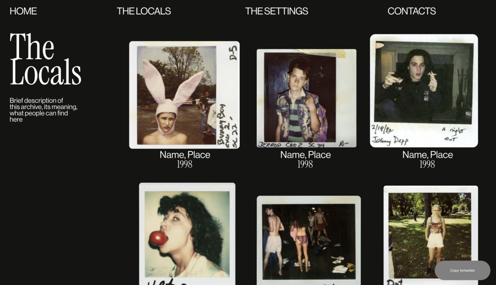 Paper Archive – Readymag Portfolio Template